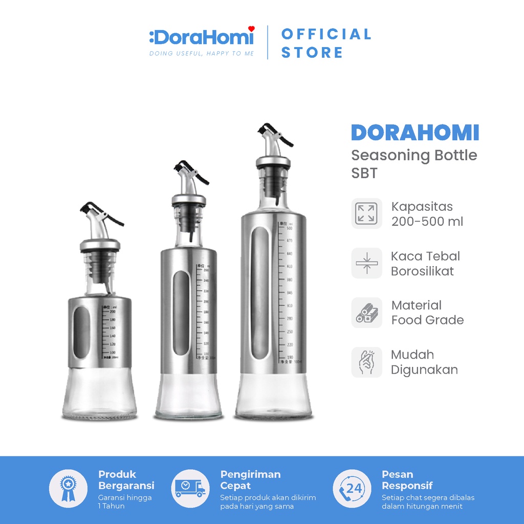 Jual Botol Minyak Goreng Tempat Kecap Syrup Olive Oil Kaca Stainless ...