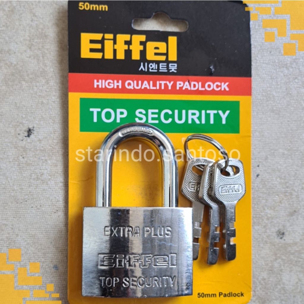 Jual GEMBOK LEHER PENDEK besar 60 50 MM padlock pagar pintu gudang toko ...