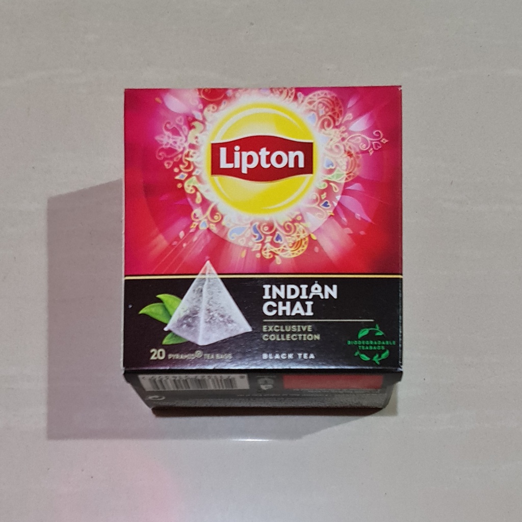 Jual Lipton Black Tea Indian Chai Exclusive Collection 20 x 1.5 Gram ...