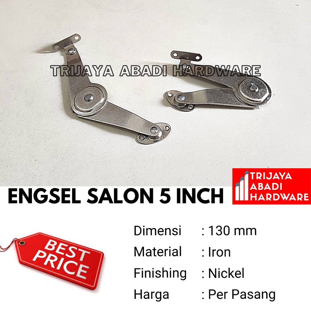 Jual Engsel Salon 5 Inch Jendela Lemari Kabinet Engsel Wayang 130 mm ...