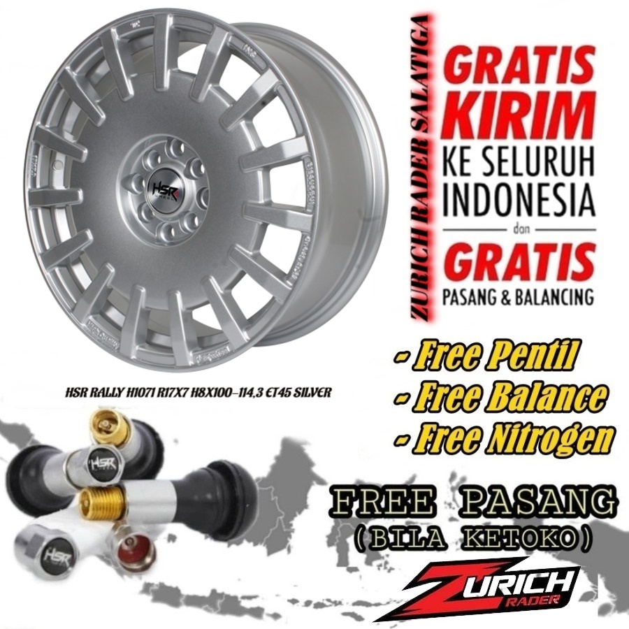 Jual Velg Mobil Livina Ring 17 HSR RALLY R17 SILVER | Xenia Avanza Avega Sirion Freed Dll ...