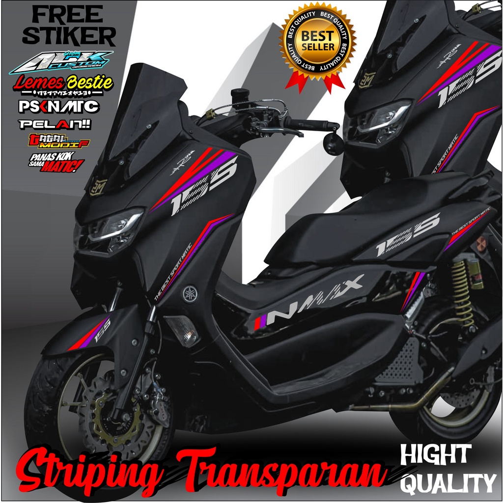 Jual STRIPING TRANSPARAN YAMAHA N MAX 155 NEW STIKER N MAX NEW VARIAN ...