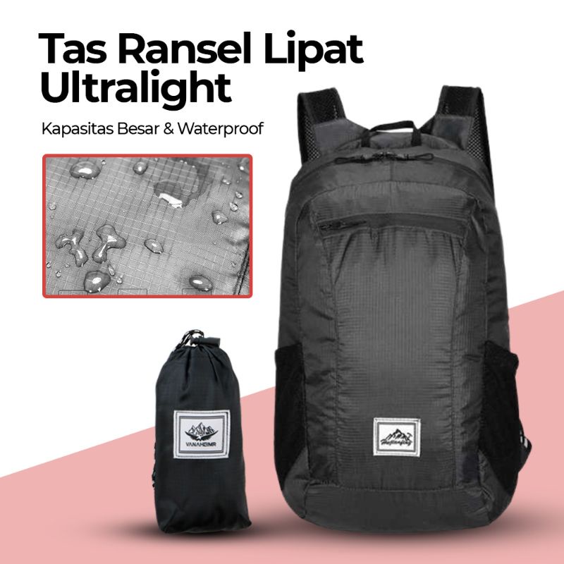 Jual Tas Ransel Backpack Gunung Lipat Ultralight Waterproof | Shopee ...