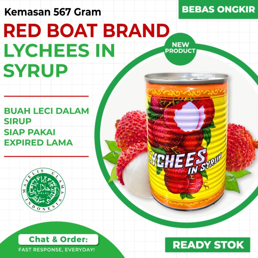 Jual Lychee Red boat - Leci / Longan Red boat - Buah Kaleng in Syrup ...