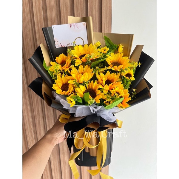 Jual (READY STOCK) buket bunga matahari buket matahari buket sunflower ...