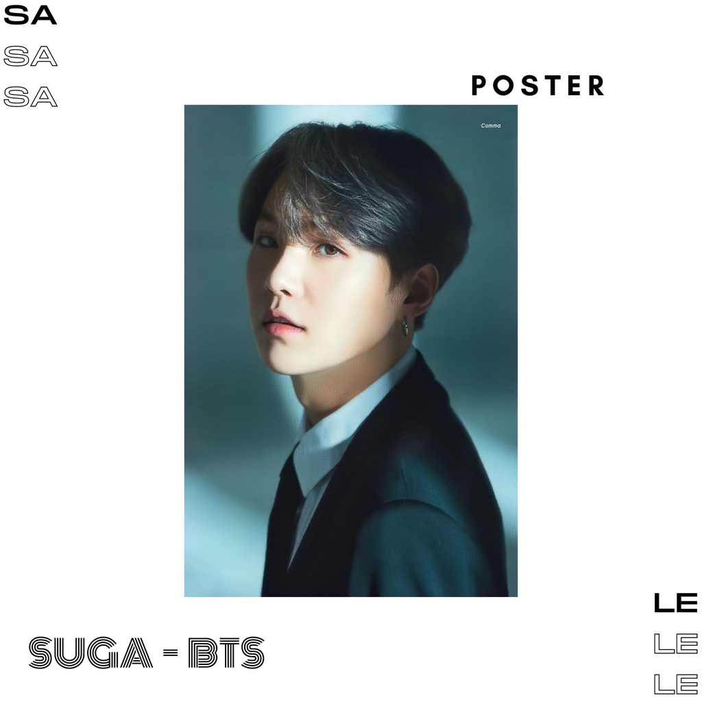 Jual POSTER SUGA OF BTS - Ukuran A3/A4 (Bisa Custom Gambar) | Shopee ...