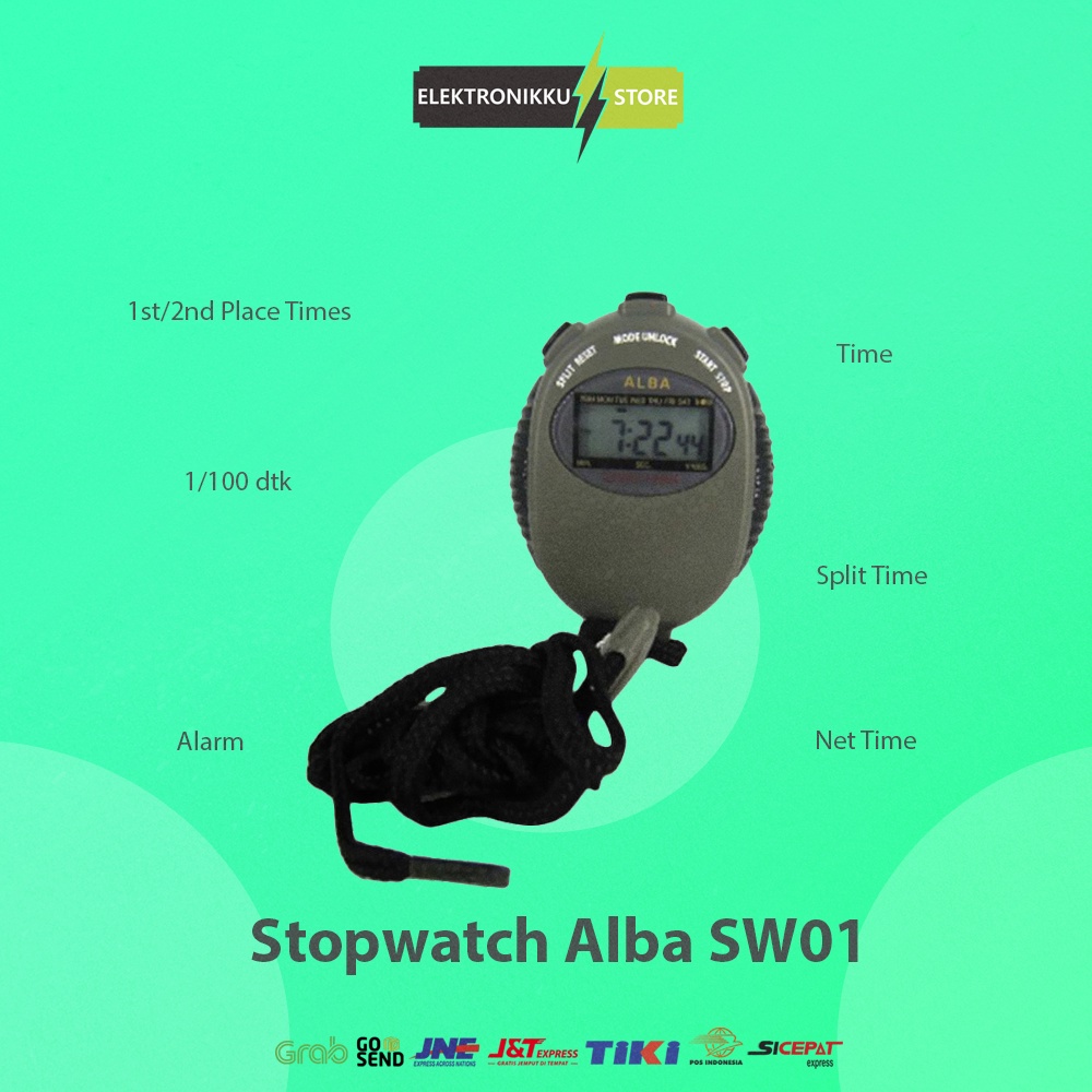 Jual Stop Watch Alba SW01 Alat Pengukur Waktu Stopwatch Alba SW 01 - Abu | Shopee Indonesia