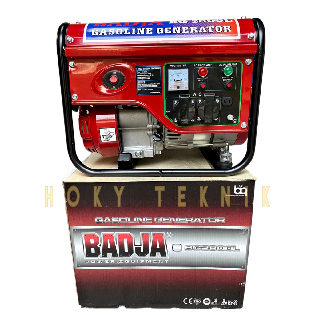 Jual Genset 1000 Watt Generator 1000Watt BADJA BG2800L AVR | Shopee ...
