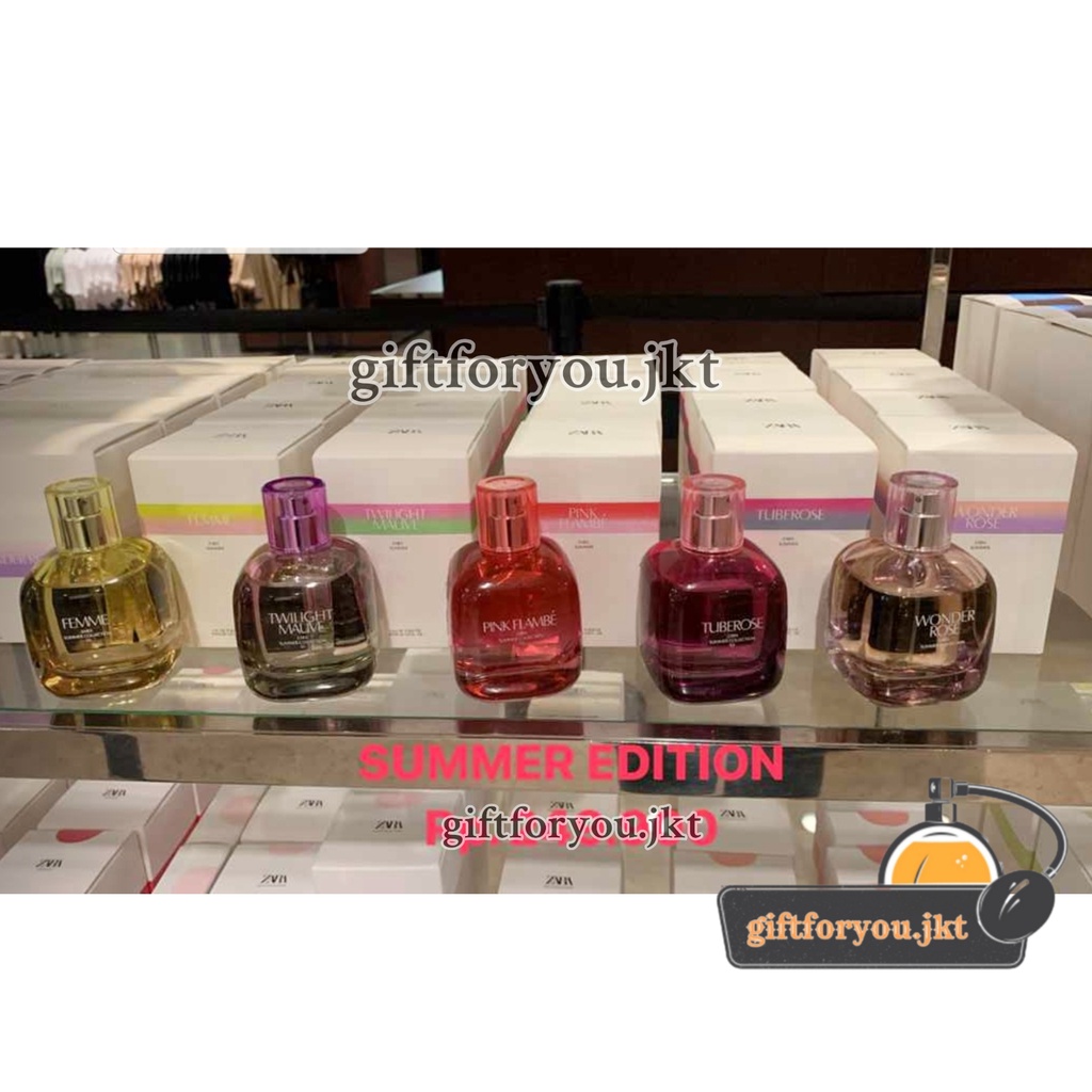 Jual Parfum Zara Summer / Winter Edition Wonder Rose Femme Tuberose ...