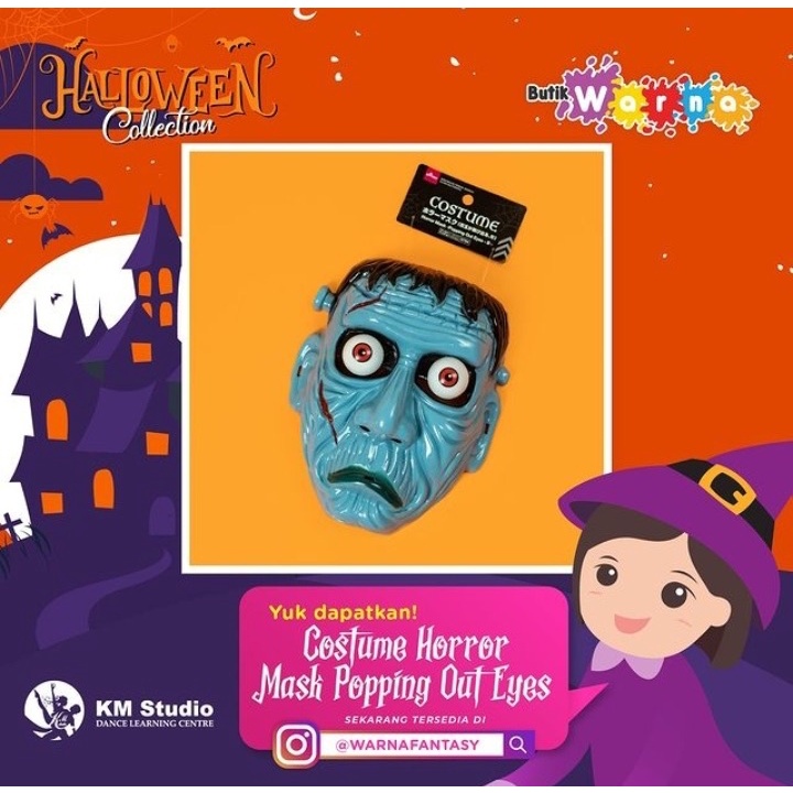 Jual Topeng seram/Topeng helloween/Topeng pesta hantu/Topeng popping ...