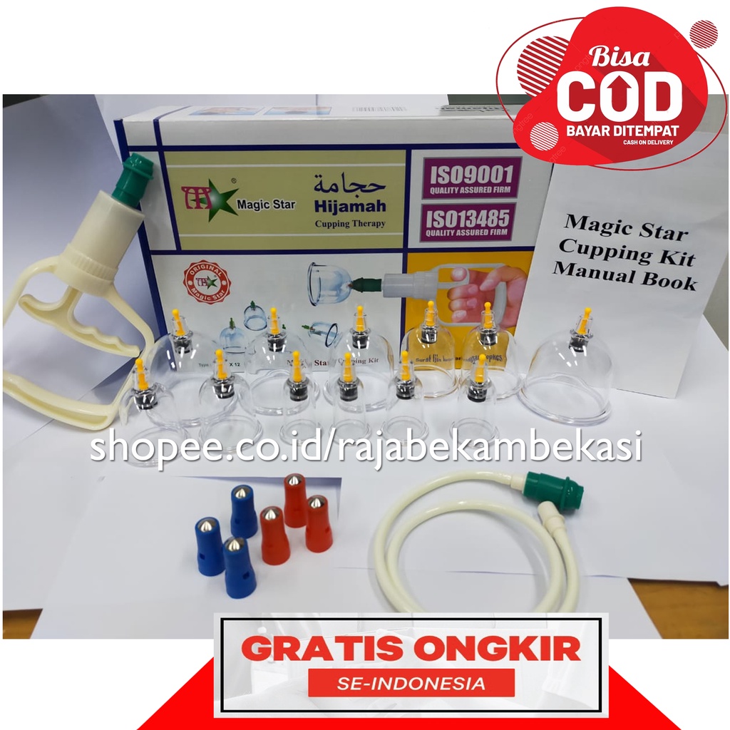 Jual Hijamah MagicStar Alat Bekam isi 12 / Kop Bekam/ Cupping Therapy | Shopee Indonesia