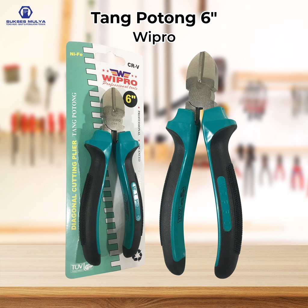 Jual WIPRO Tang Potong Wipro 6" Diagonal Cutting Plier Wipro | Shopee ...