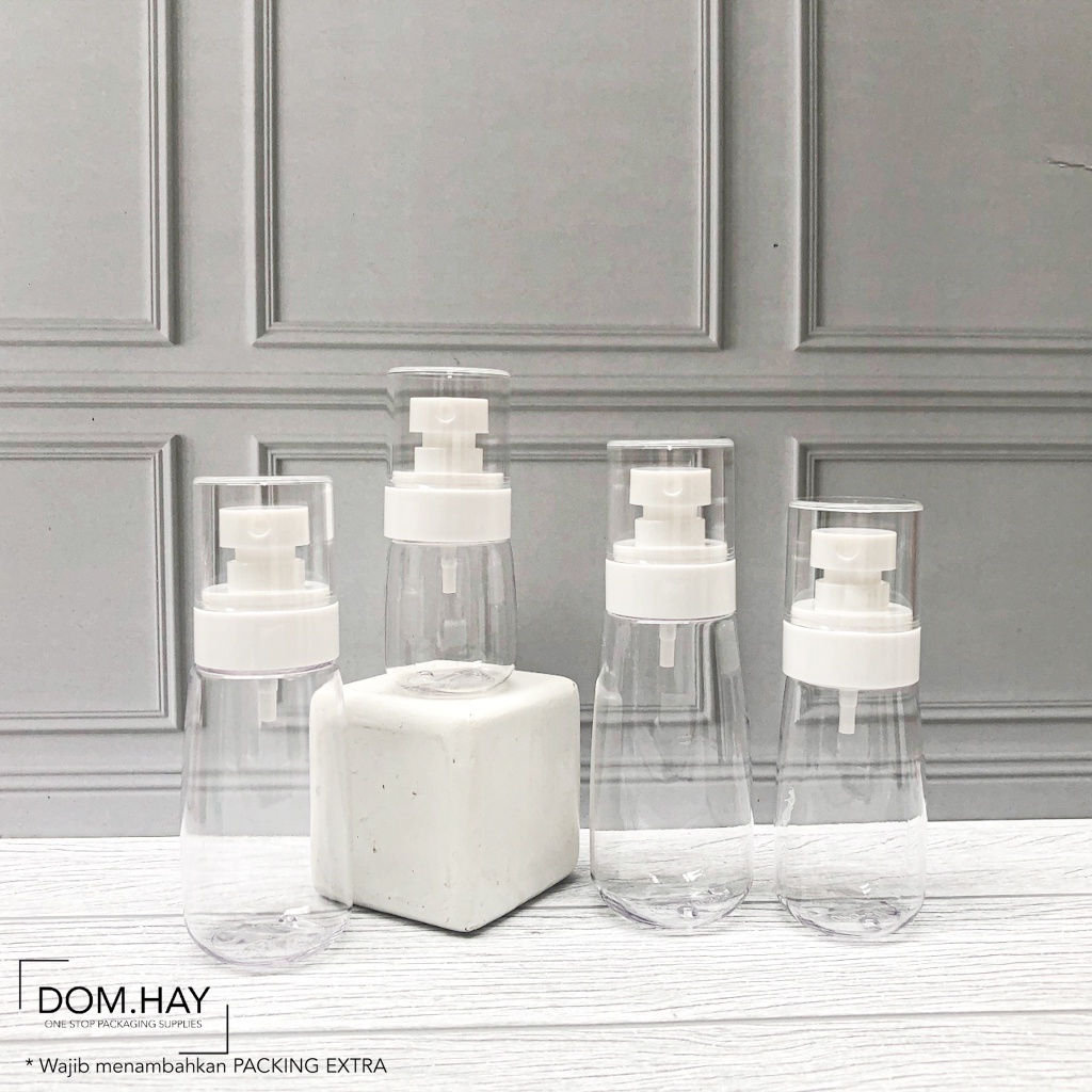 Jual Botol Spray Plastik PET Clear 30ml 60ml 80ml 100ml Face Mist ...
