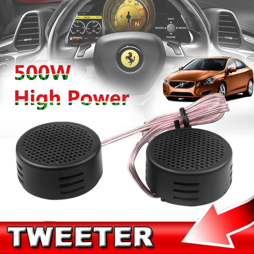 Jual Speaker Mobil Tweeter Mini Dome Hifi 500W 2 PCS Universal Audio ...