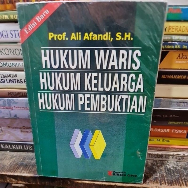 Jual Hukum waris Hukum keluarga Hukum pembuktian by Ali Afandi | Shopee ...