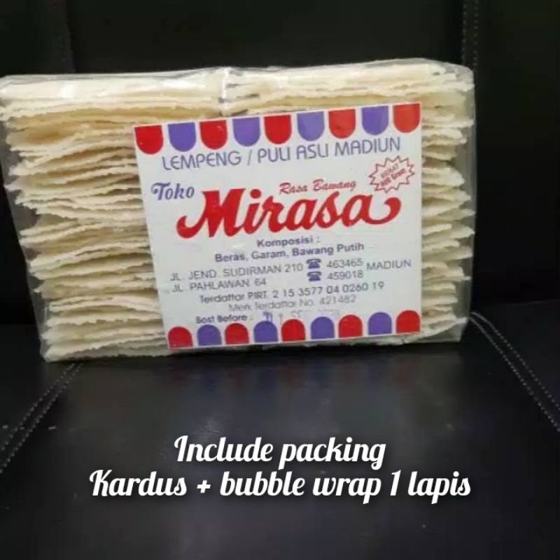 Jual Krupuk Lempeng / Krupuk Puli Merk Mirasa Madiun | Shopee Indonesia