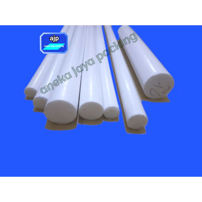 Jual teflon rod dia 50mm x 1meter as ptfe batangan | Shopee Indonesia