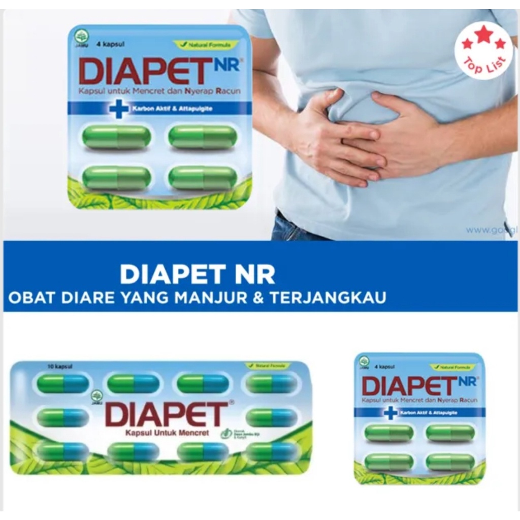 Jual Diapet Kapsul Pereda Diare / Mencret Strip ORIGINAL-BPOM | Shopee ...