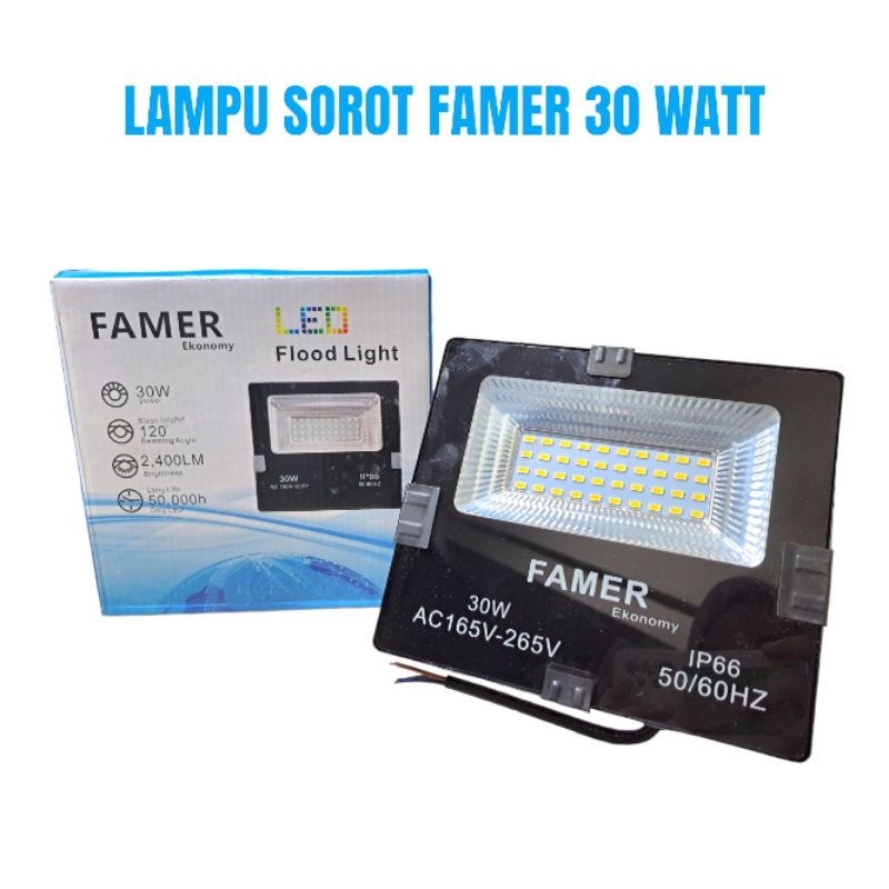Jual Lampu Sorot LED 30W 30 WATT/ Outdoor / Tembak / Panggung / Lapangan / Taman | Shopee Indonesia