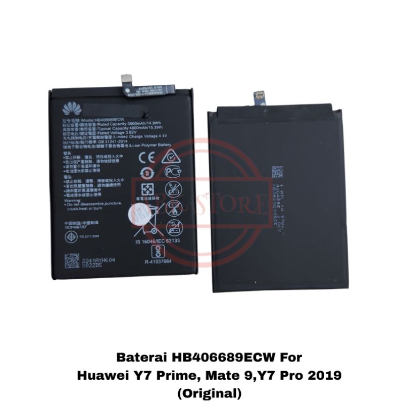Jual BATERAI BATTERY HB406689ECW Y7 PRIME / Y7 PRO (2019) / MATE 9 ...