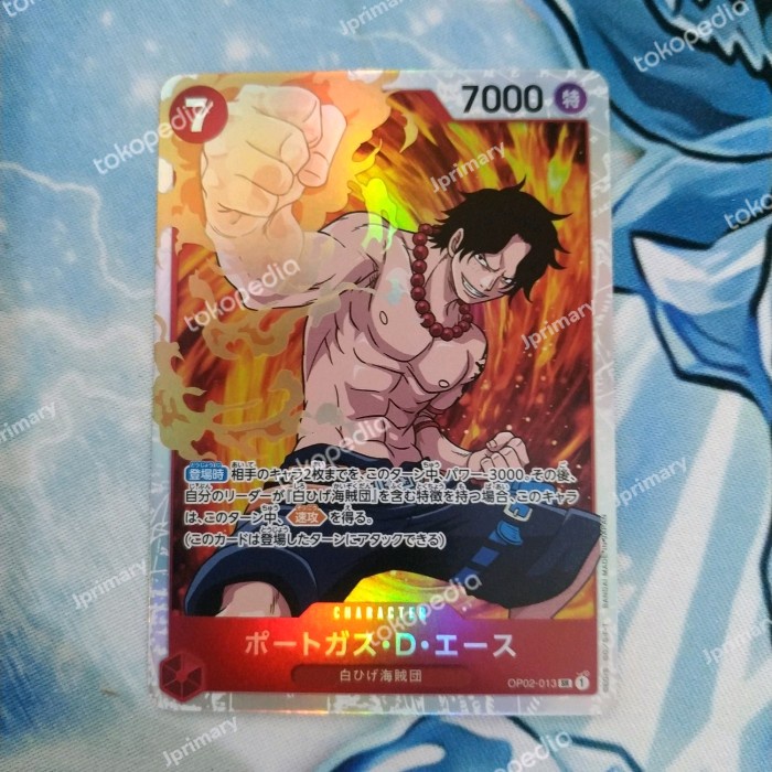 Jual one piece tcg portgas D ace OP02-013 SR original | Shopee Indonesia