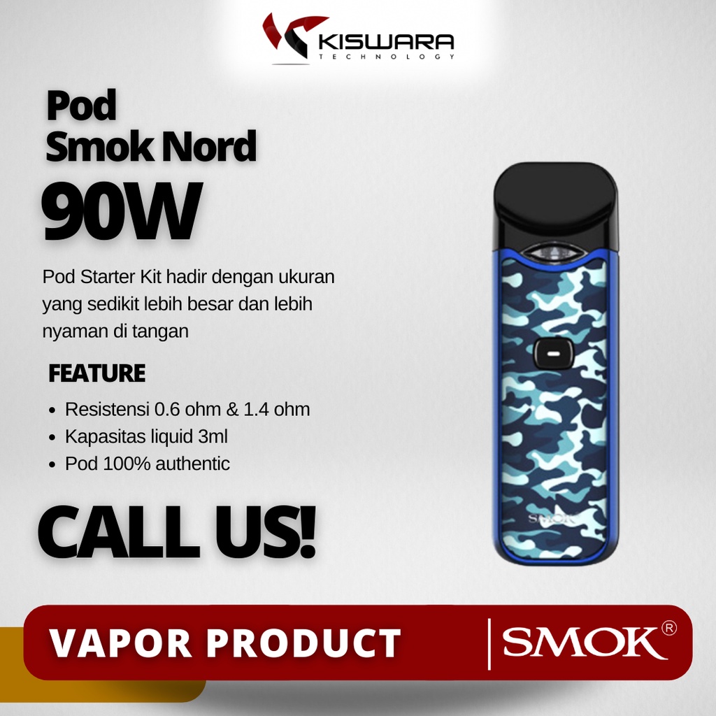 Jual SMOK Nord AIO Pod Kit Authentic BLUE CAMOUFLAGE | Shopee Indonesia