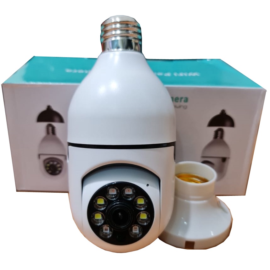 Jual Wifi Panorama Camera Cctv Bolam(smart panoramic bulb 360 cctv ...