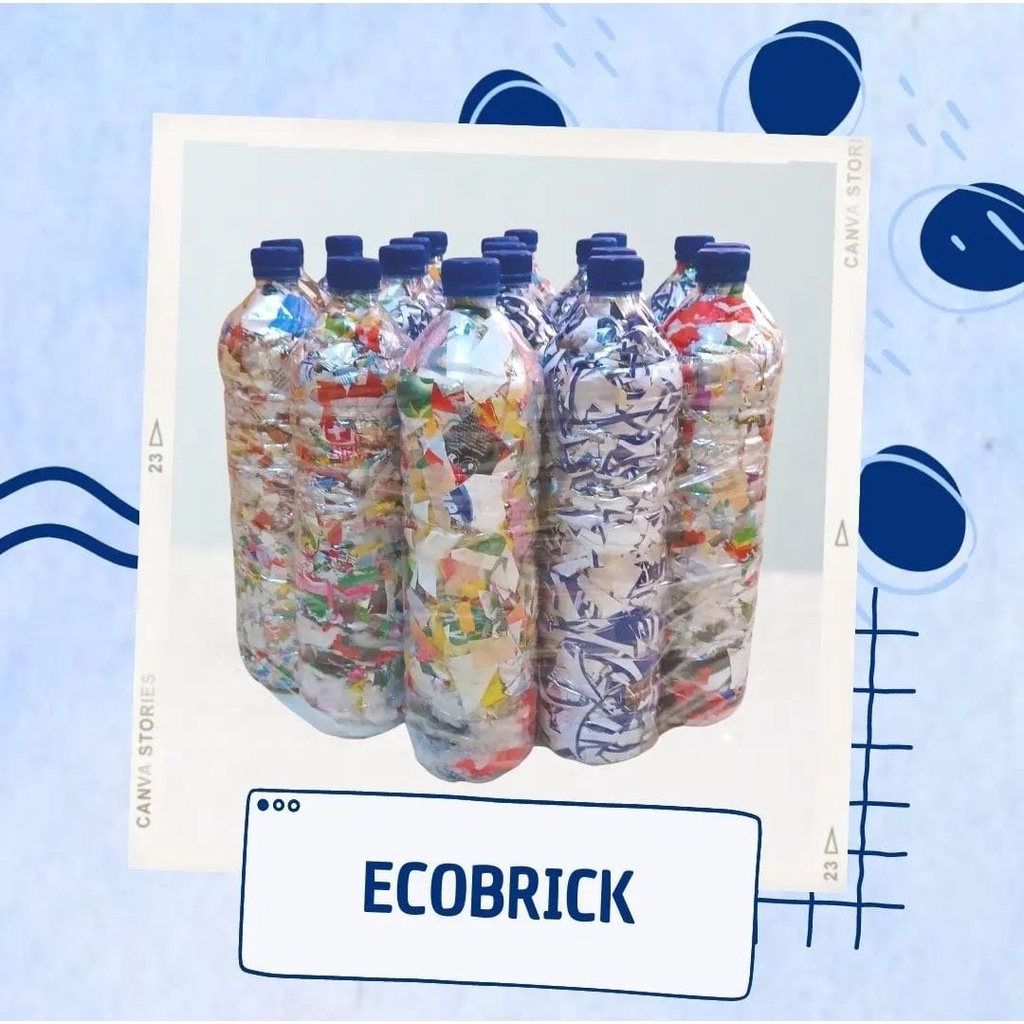 Jual ECOBRICK BOTOL AQUA 600 ml EKOBRIK RAMAH LINGKUNGAN | Shopee Indonesia