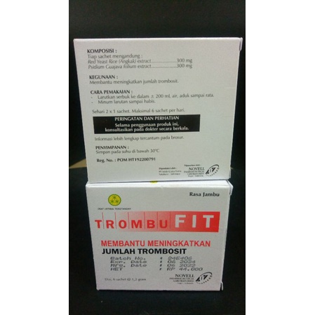 Jual Trombufit box 6 sachet | Shopee Indonesia