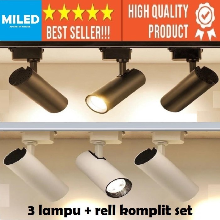 Jual Hang Paket Komplit Set Lampu Rel Track Led Lampu Sorot Tracklight Rell | Shopee Indonesia