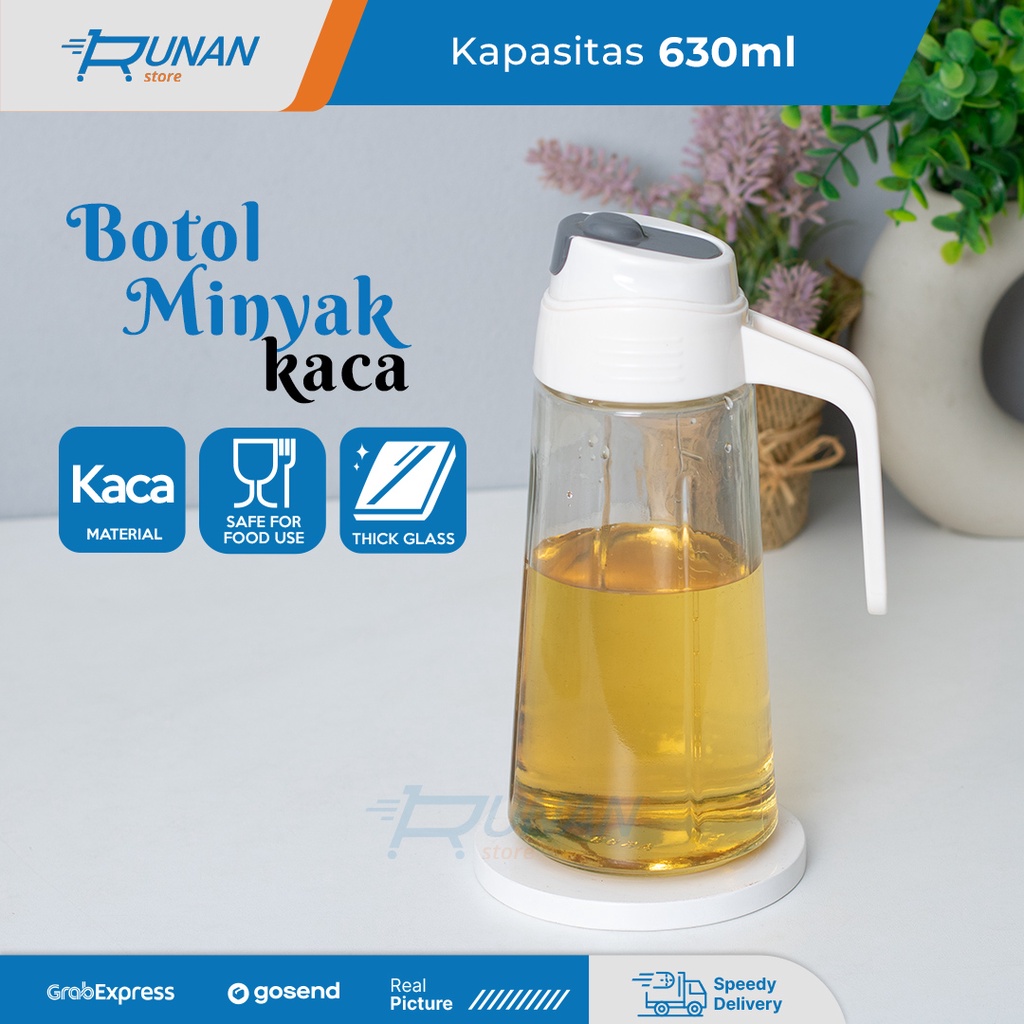 Jual Botol Minyak Sayur Gula Cair Cuka Bottle Oil Dispenser Can 600ml ...