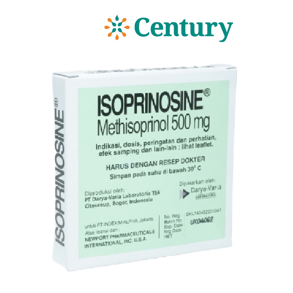 Jual ISOPRINOSINE 500 MG 1 STRIP 8 TABLET/METHISOPRINOL/ANTI VIRUS ...