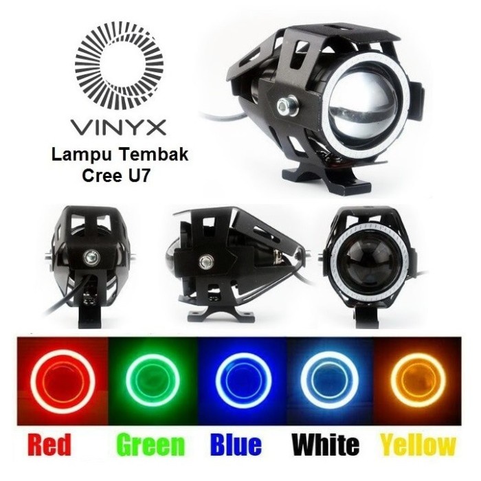 Jual Lampu Tembak LED Cree U7 Transformer Projector Motor Vinyx Biru ...