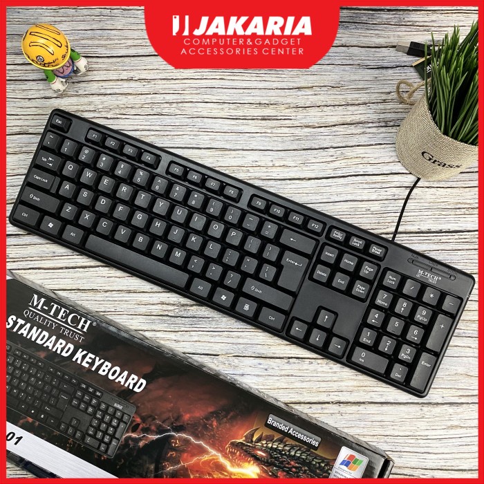 Jual Keyboard USB Murah Computer PC M-Tech MTech Keyboard Standard STK ...