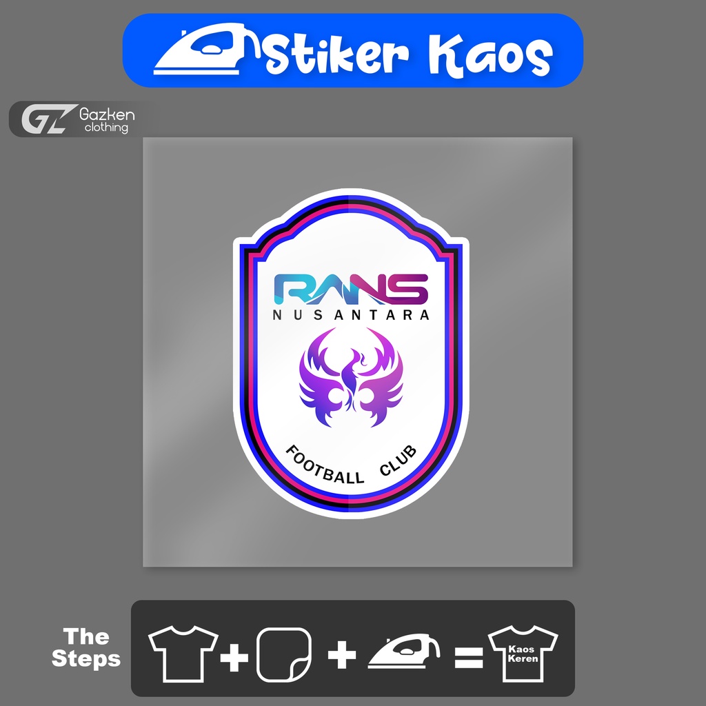 Jual Stiker Kaos Rans Nusantara FC Sticker Sablon Tempelan Logo Klub ...