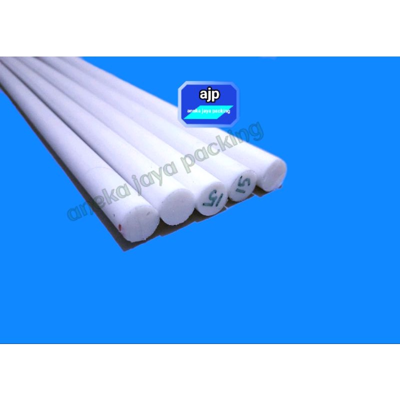 Jual teflon rod 15mm x 30cm as ptfe putih batangan | Shopee Indonesia
