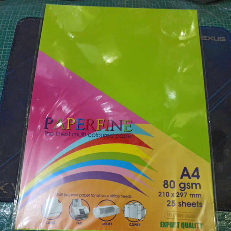 Jual Kertas HVS Warna A4 Paperfine 80 gram | Shopee Indonesia