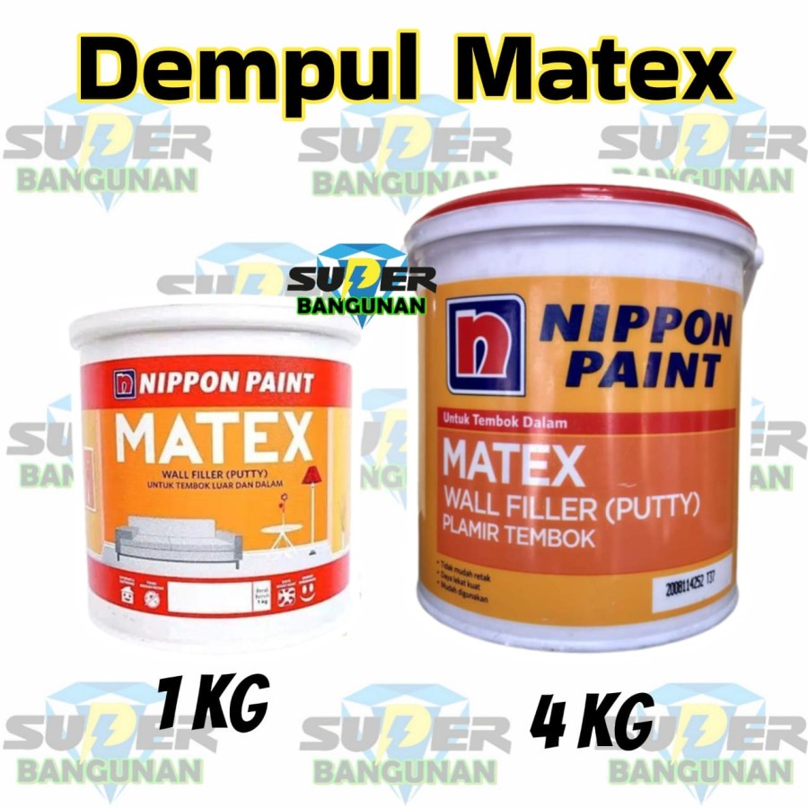 Jual Plamir Tembok MATEX, Dempul, Wall filler, Matex Putty Nippon Paint | Shopee Indonesia