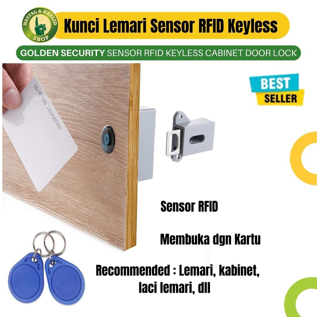 Jual kunci lemari sensor RFID keyless cabinet door lock | Shopee Indonesia