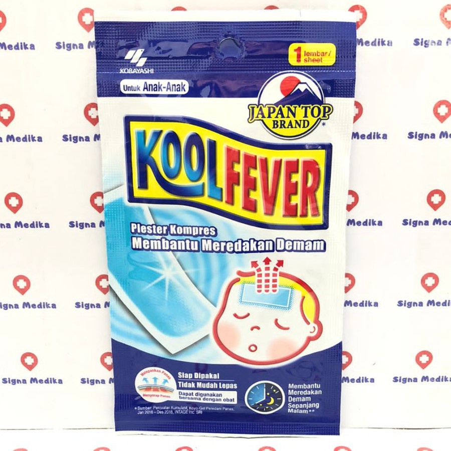 Jual Kool fever Anak Strip - Kompres Demam Anak 2 tahun keatas | Shopee ...