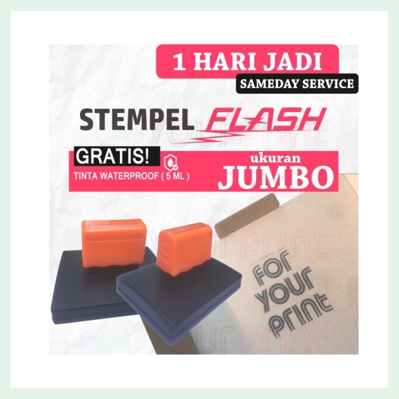 Jual STEMPEL JUMBO / STEMPEL FLASH UKURAN JUMBO | Shopee Indonesia