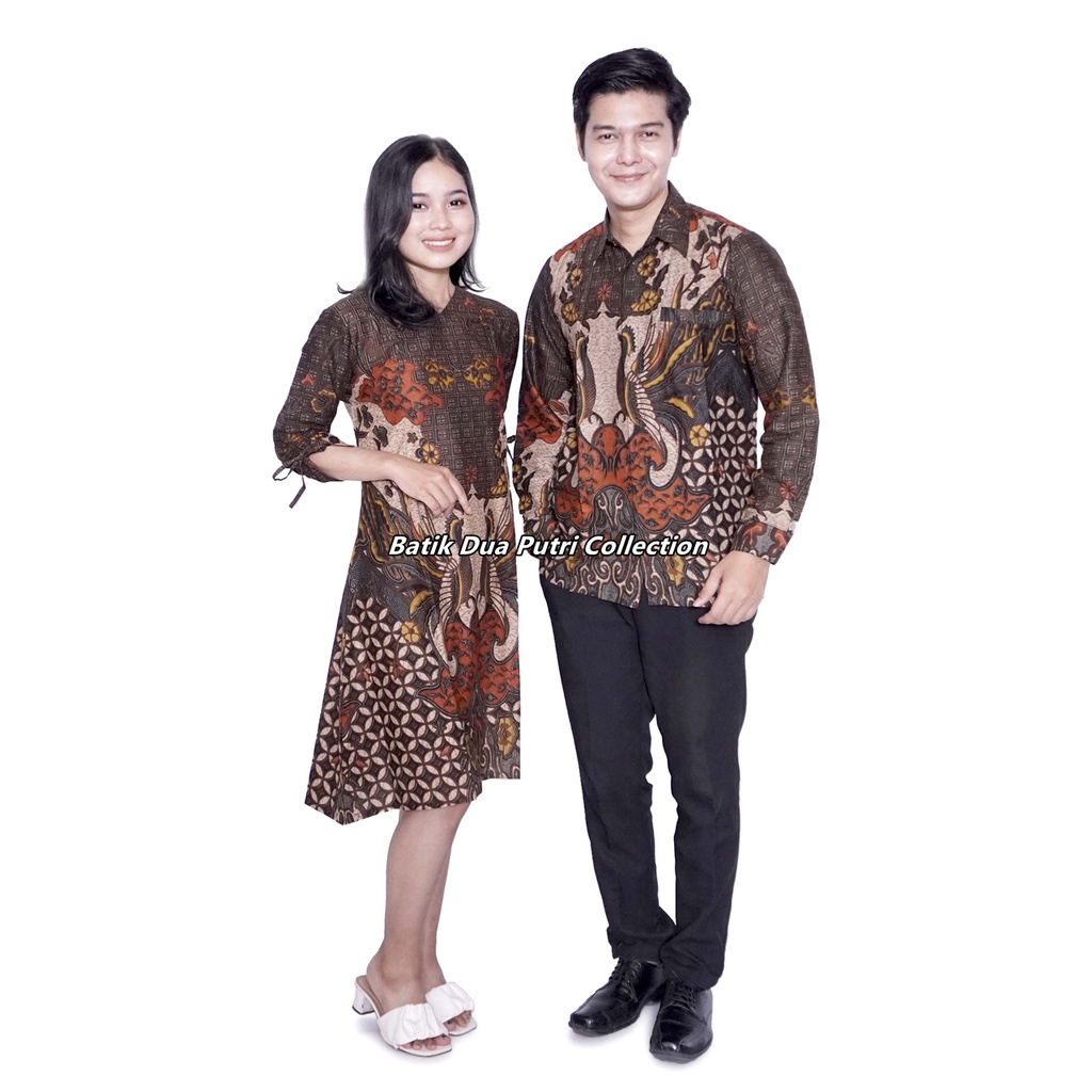 Jual Couple batik Dress Batik Wanita Kemeja Batik Pria | Shopee Indonesia