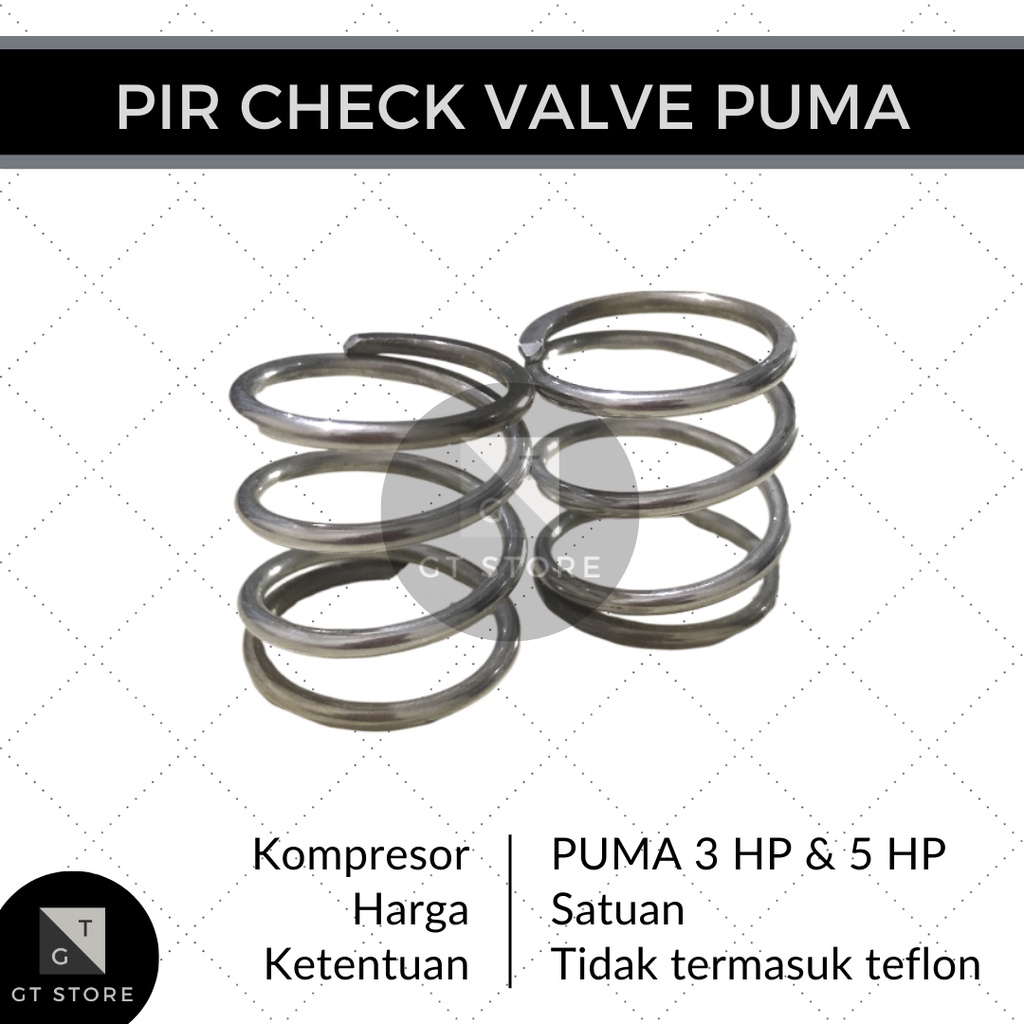 Jual Pir Check Valve Spring Kompresor Angin PUMA 3 HP 5 HP | Shopee ...