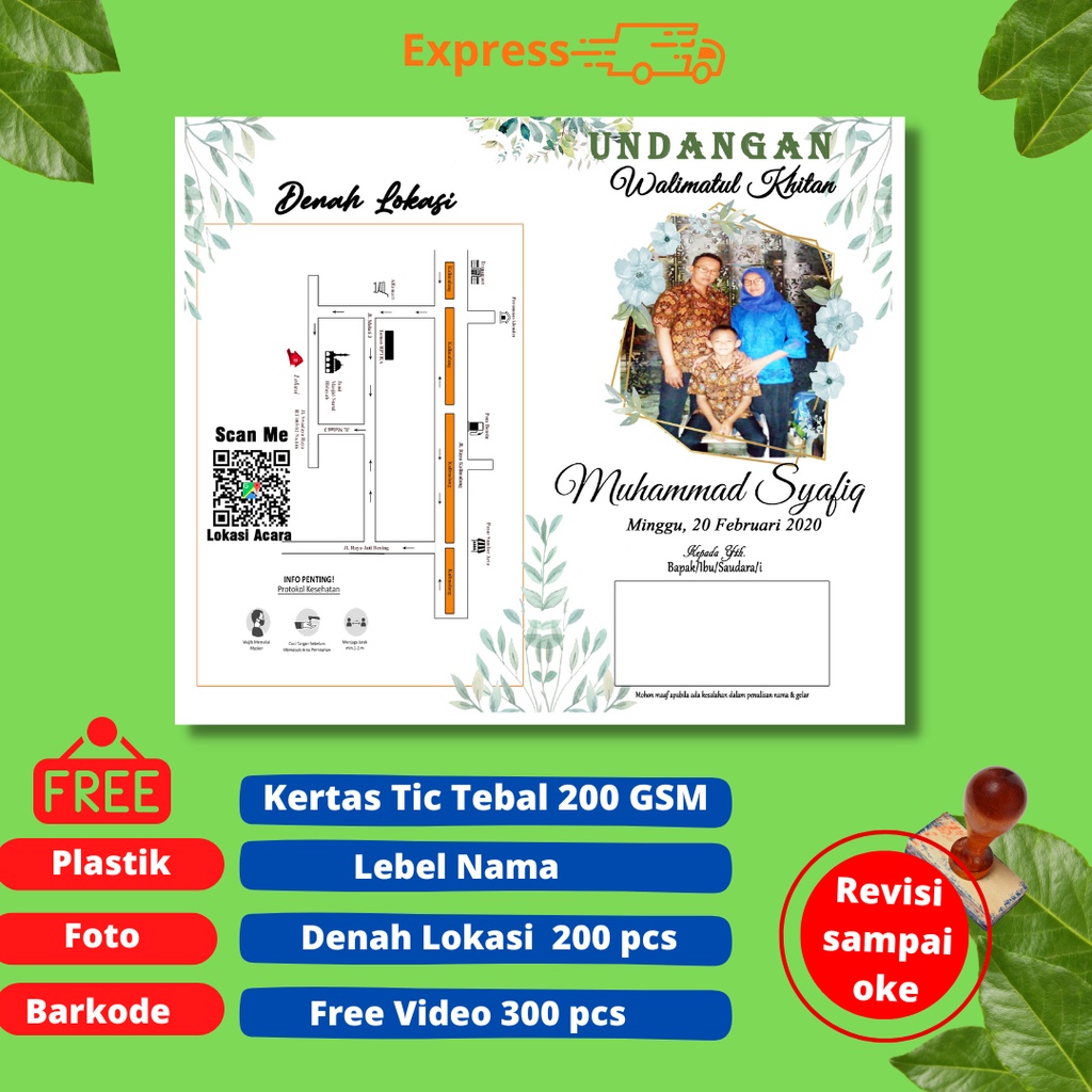 Jual Undangan Sunat Walimatul Khitan harga murah proses cepat dan hemat ...