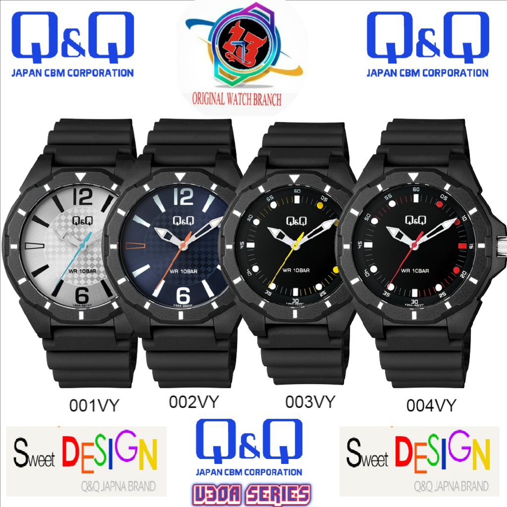 Jual QQ QnQ V30A Jam Tangan Pria Q&Q QQ QnQ Original V30A Series | Shopee Indonesia