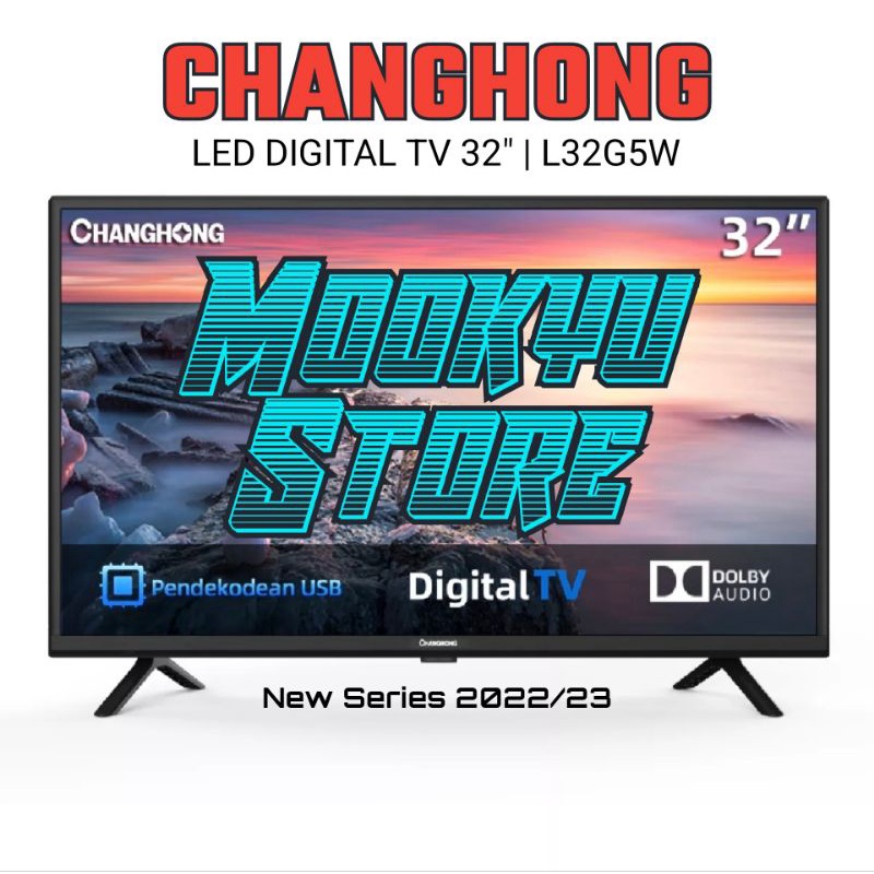 Jual CHANGHONG LED TV 32 inch L32G5W | Digital TV (DVBT2) Garansi Resmi ...