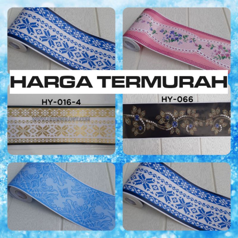 Jual List Border Wallpaper List Border Stiker 10cm x 10m Stiker Border ...