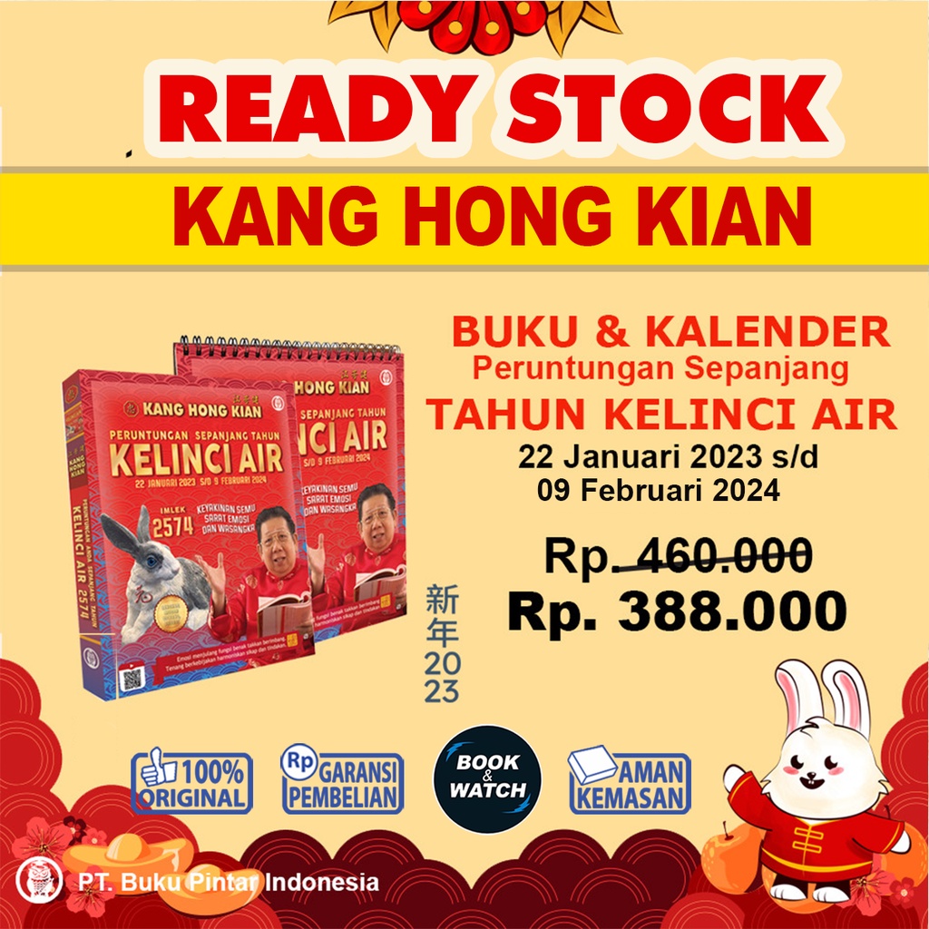 Jual READY STOCK Buku dan Kalender Kang Hong Kian Peruntungan Sepanjang ...