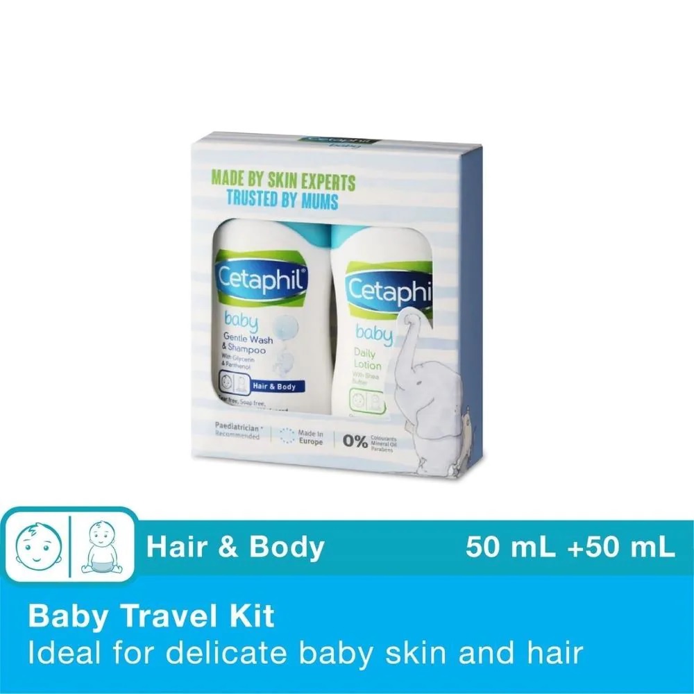 Jual Cetaphil Baby Travel Kit 50 ml ( 2pcs ) | Shopee Indonesia
