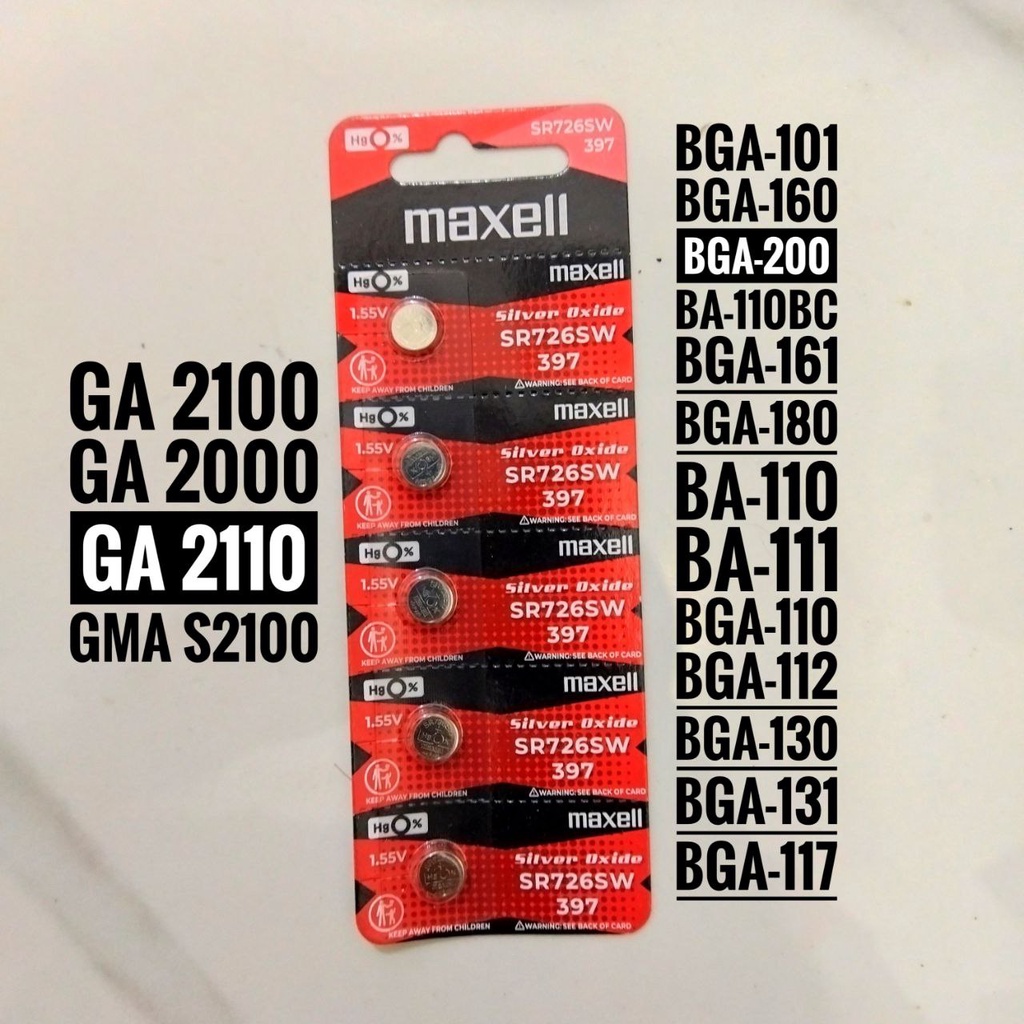 Jual BATRE BATERAI BATTERY CASIO GSHOCK G SHOCK GA 2100 GA 2000 GA 2110 ...